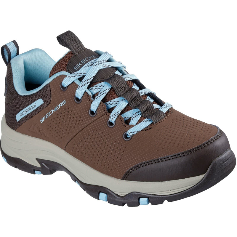 Skechers Trego Trail Destiny Women's Chocolate Hiking Trainers 180119 ...
