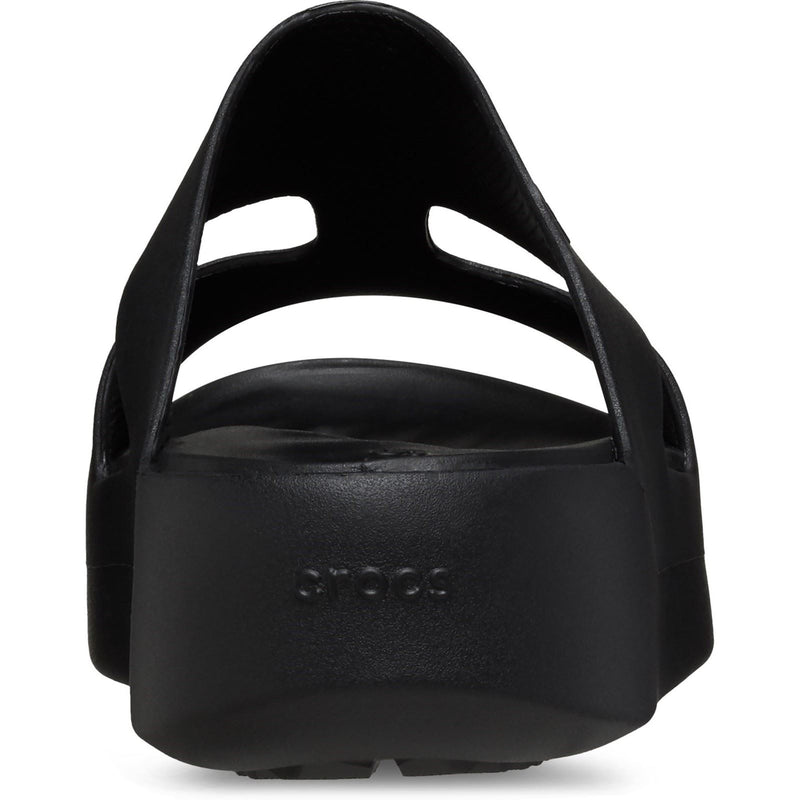 Crocs Getaway Platform H-Strap Synthetic Women's Black Slides 209409 ...